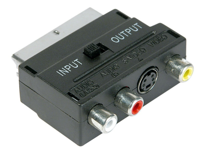 Scart-3 Phono + S-VHS Adaptor – PlutoDirect