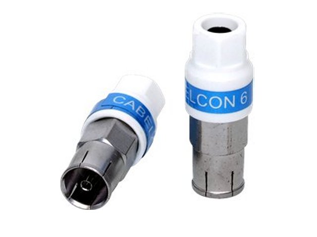 (1) CABELCON Coax Plug Self-Install™FEMALE – PlutoDirect