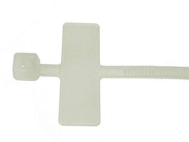 (100) 100mm Cable Tie Identifier Natural – PlutoDirect