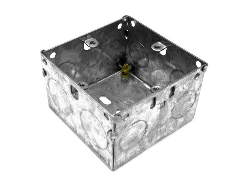 47mm Deep 1 Gang Steel Knock Out Box – PlutoDirect