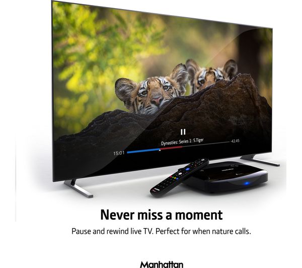 MANHATTAN T3-R Freeview HD Smart 4K Ultra HD Digital TV Recorder - 500 ...